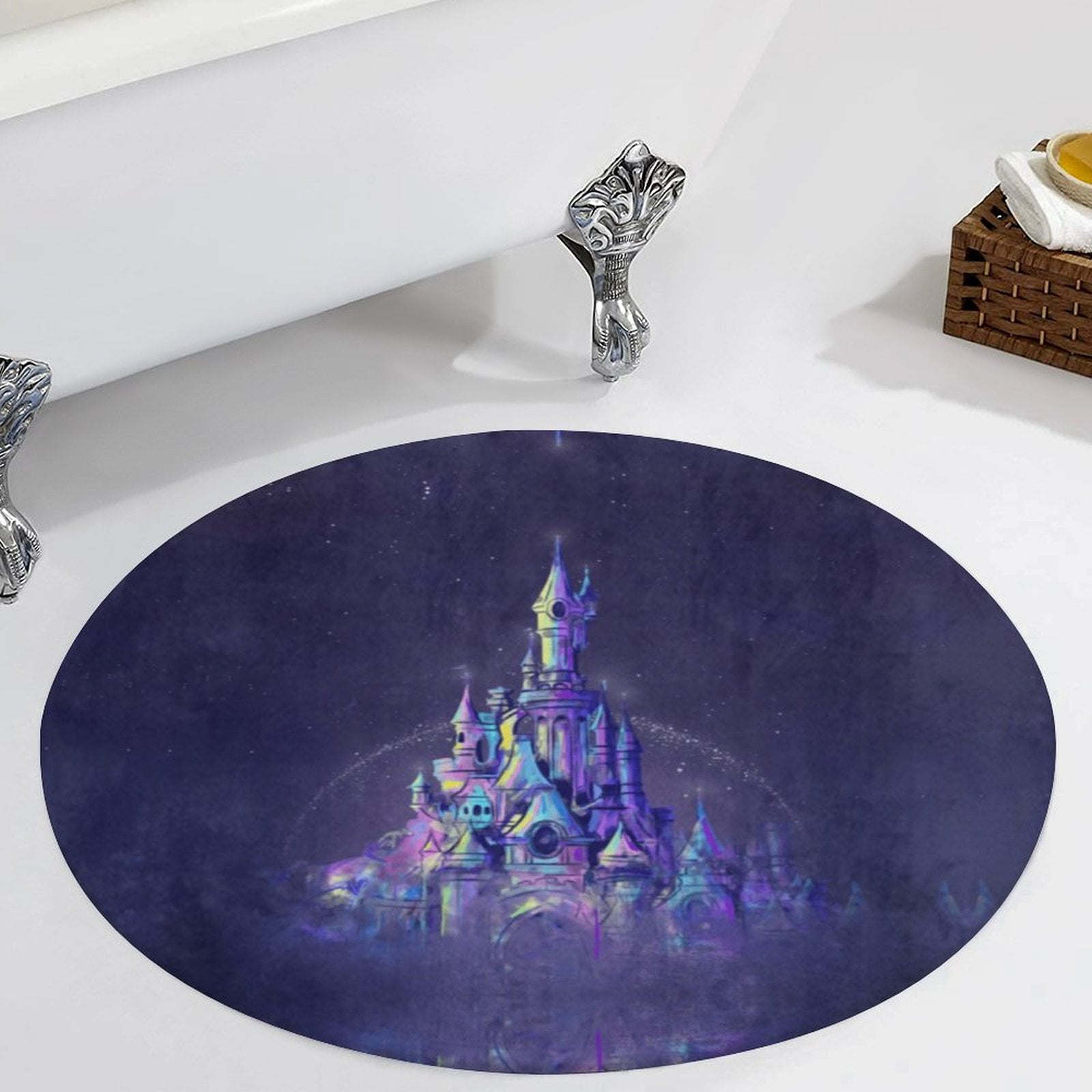 Magic Princess Fairytale Castle Kingdom Round Area Rugs for Bedroom ...