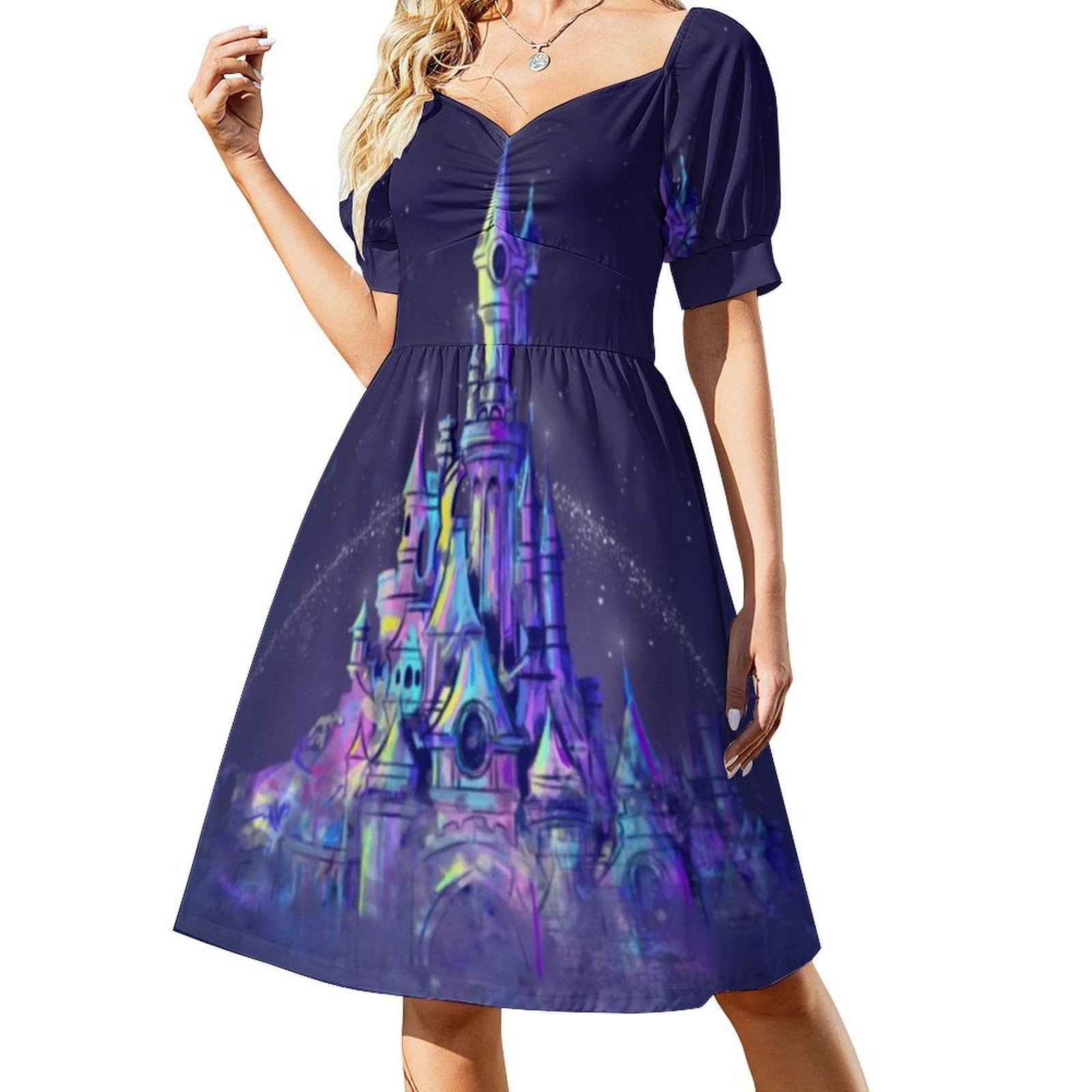 Magic Princess Fairytale Castle Kingdom Summer Women's Dress 2025 ...