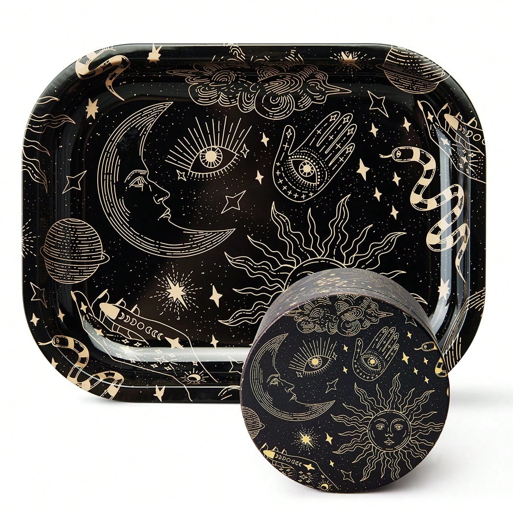 This Magic Printing Rolling Tray Set is a combo kit with a metal ...