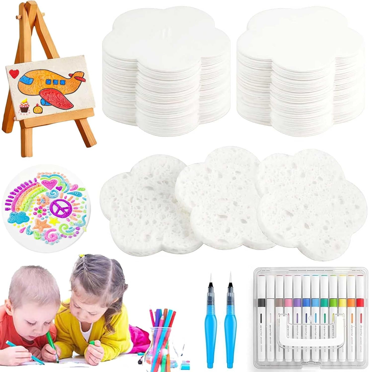 Magic Puffy Paint,10Pcs Magic Puffy Paint Paper, Foam Texture Blank ...