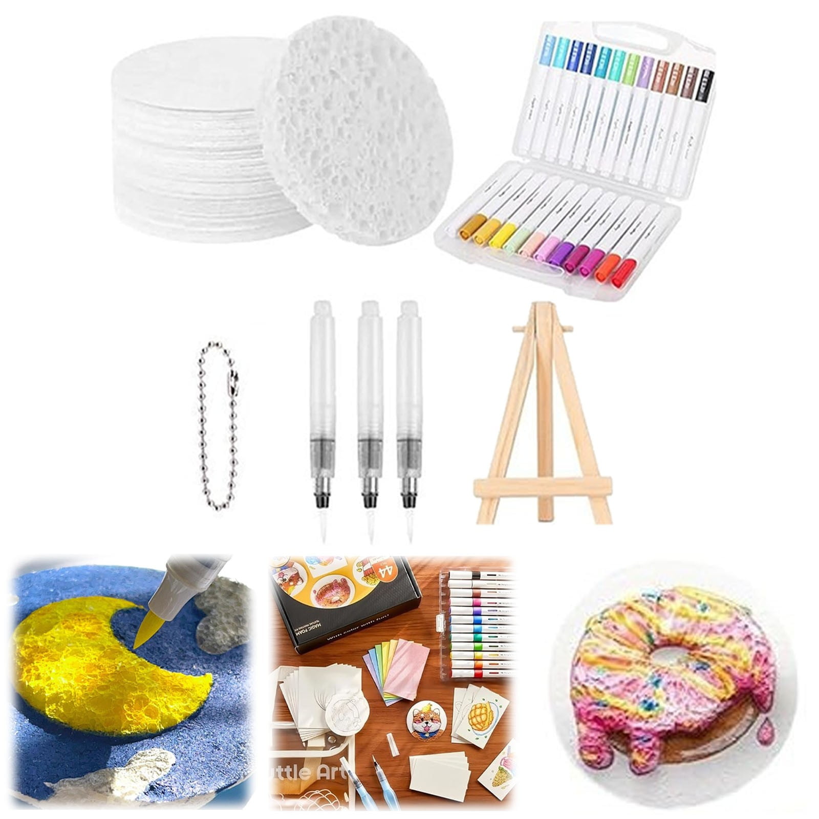 Magic Puffy Paint 3D Drawing Kit For Kids, DIY Puffy Texture Art Set ...