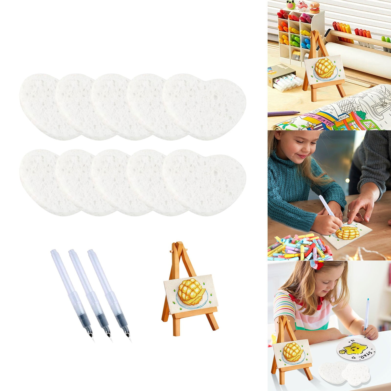 Magic Puffy Paint,3D Drawing Magic Canvas Sponge,Foam Texture Blank ...