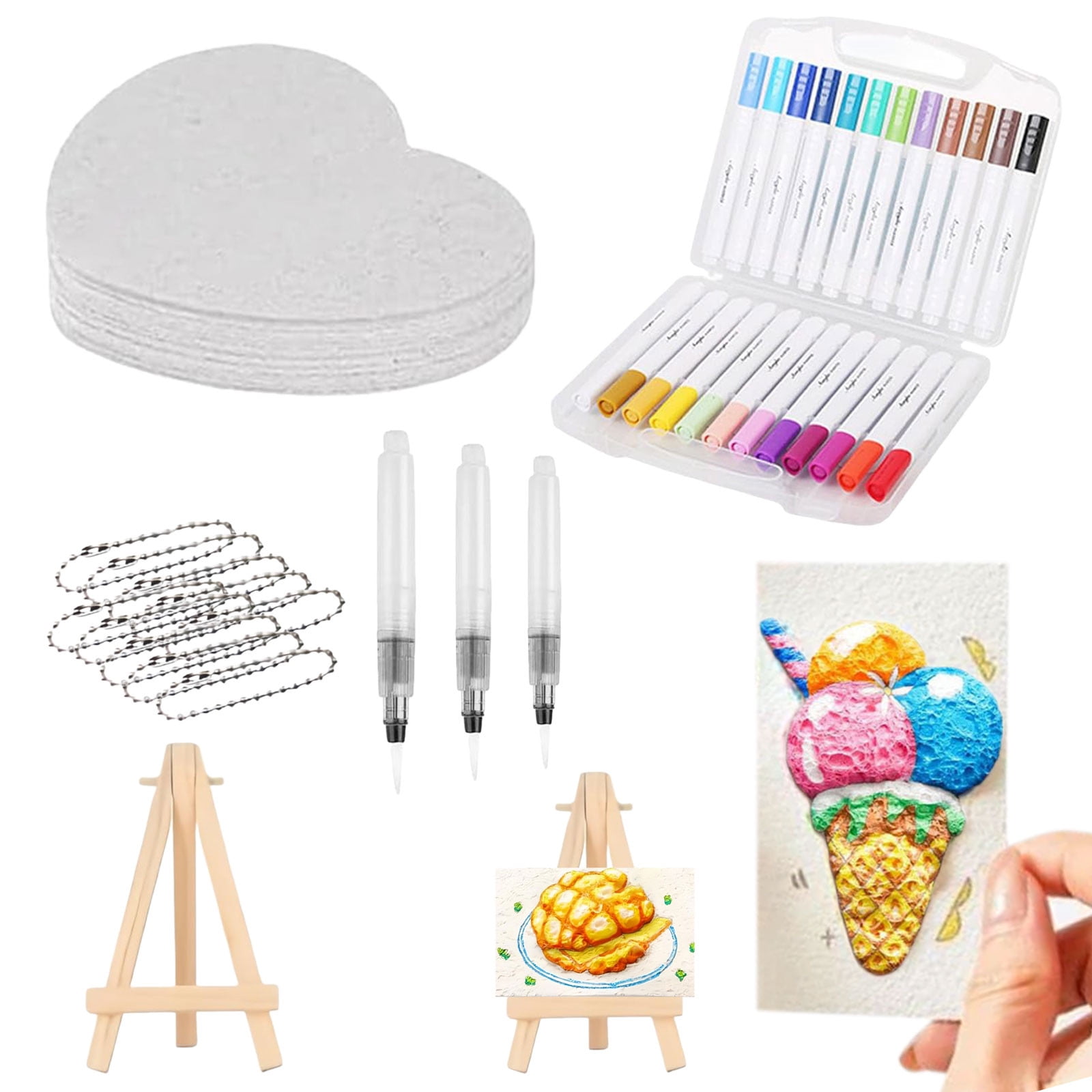 Magic Puffy Paint, 3D Drawing Magic Canvas Sponge, Puffy Popcorn ...