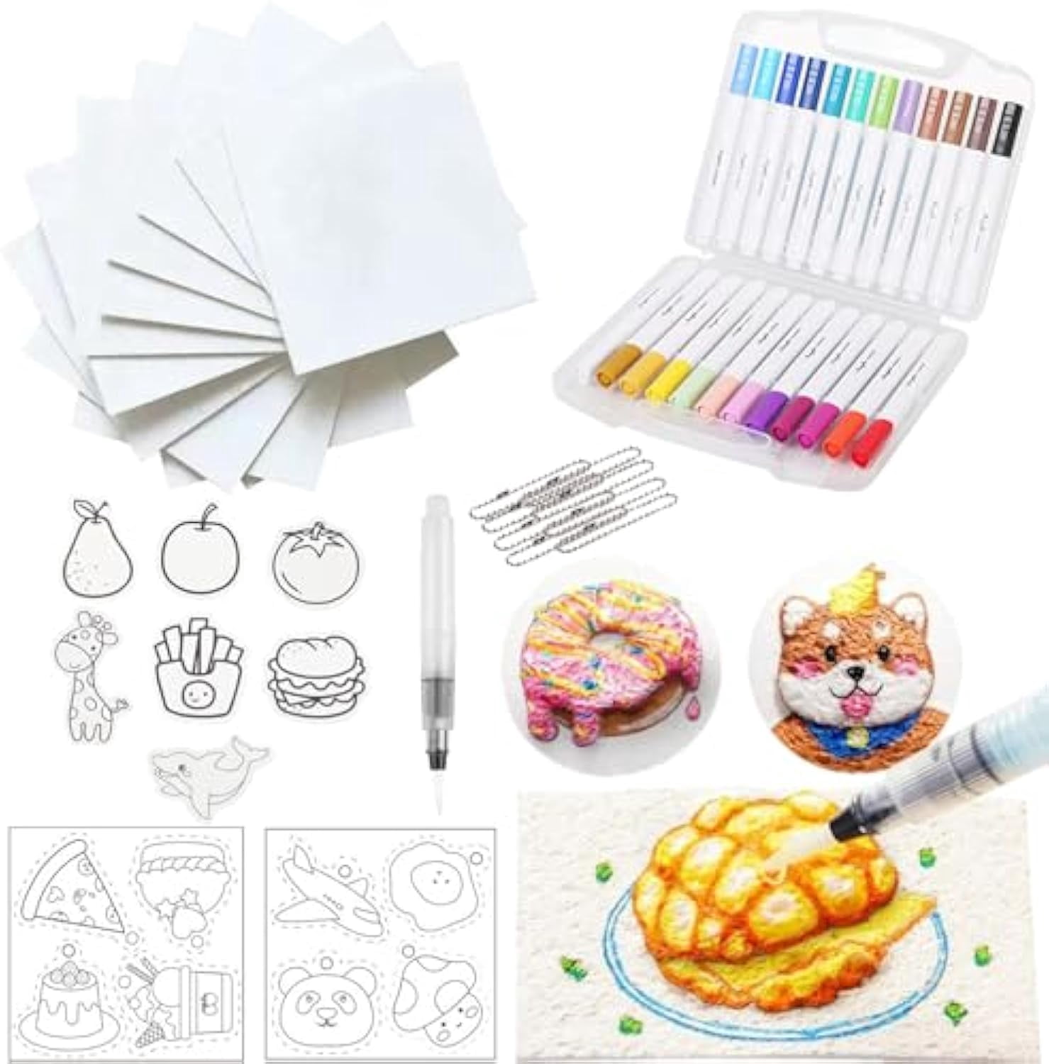 Magic Puffy Paint, 3D Drawing Magic Canvas Sponge, Puffy Popcorn ...