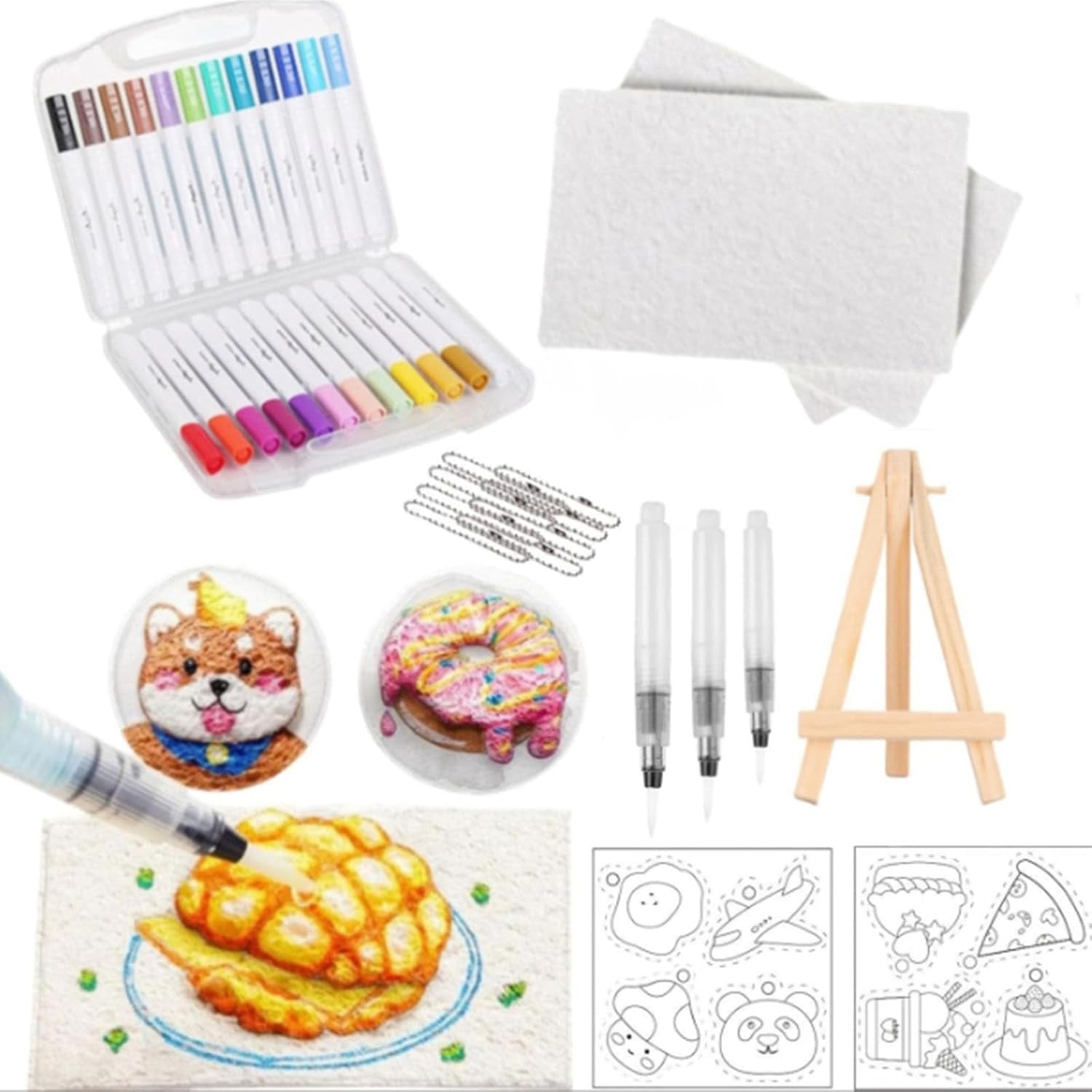 Magic Puffy Paint,DIY Bubble Drawing Pens Art Supplies,Drawing Texture Painting Kit,3D Drawing ...
