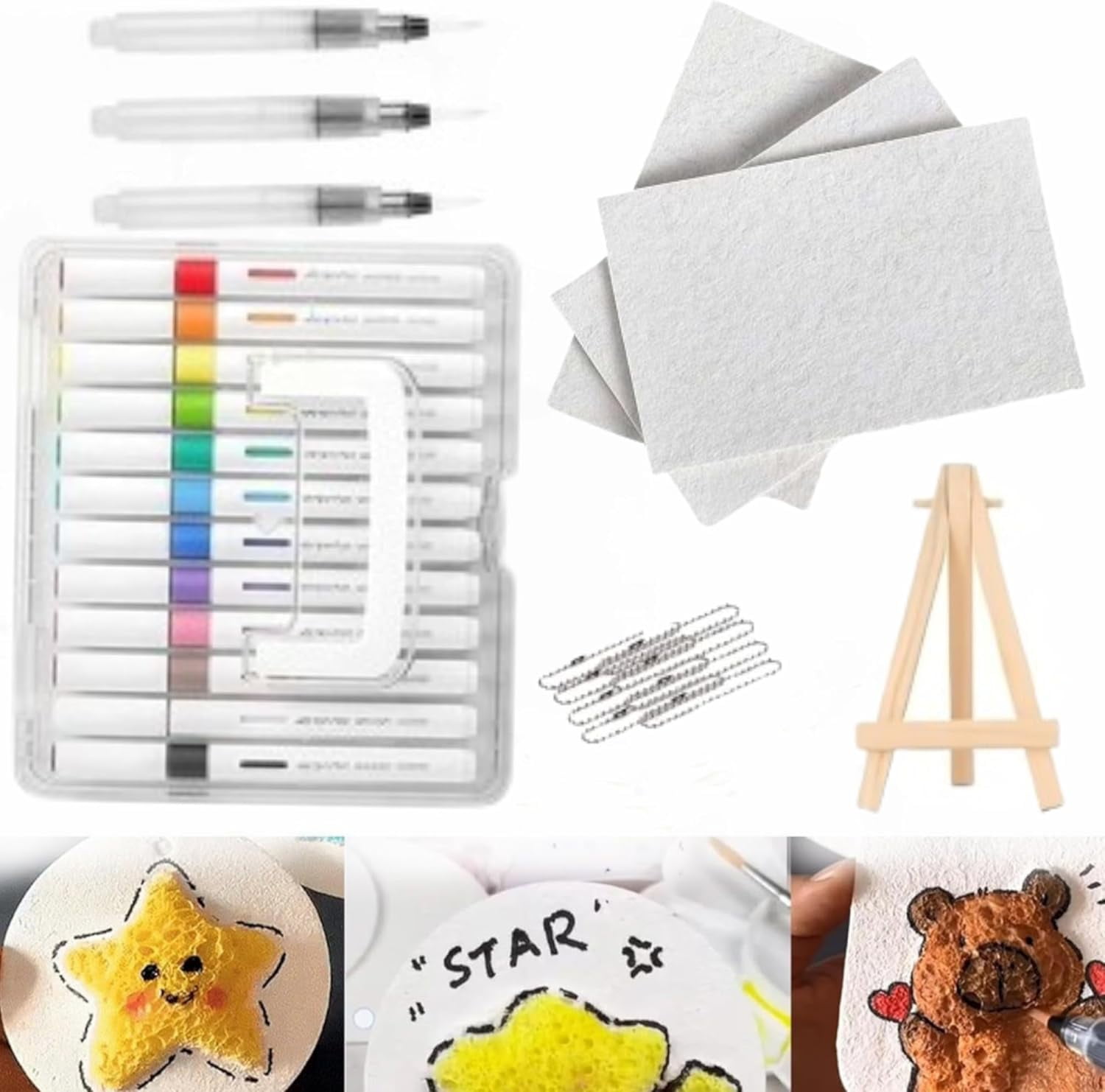 Magic Puffy Paint, Magic 3D Foam Texture Painting Kit, 3D Drawing Magic ...