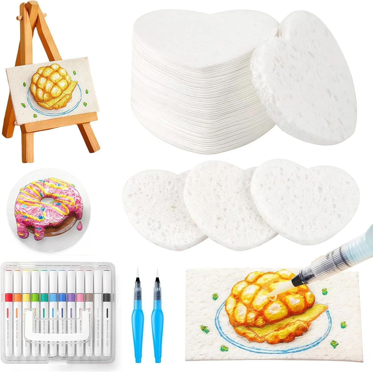 Magic Puffy Paint, Magic Puffy Paint Pens, 3D Drawing Magic Canvas ...