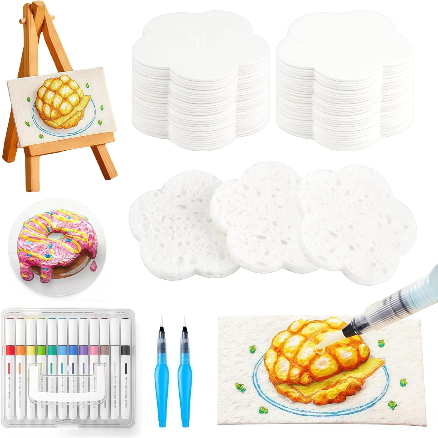 Magic Puffy Paint, Magic Puffy Paint Pens, 3D Drawing Magic Canvas ...