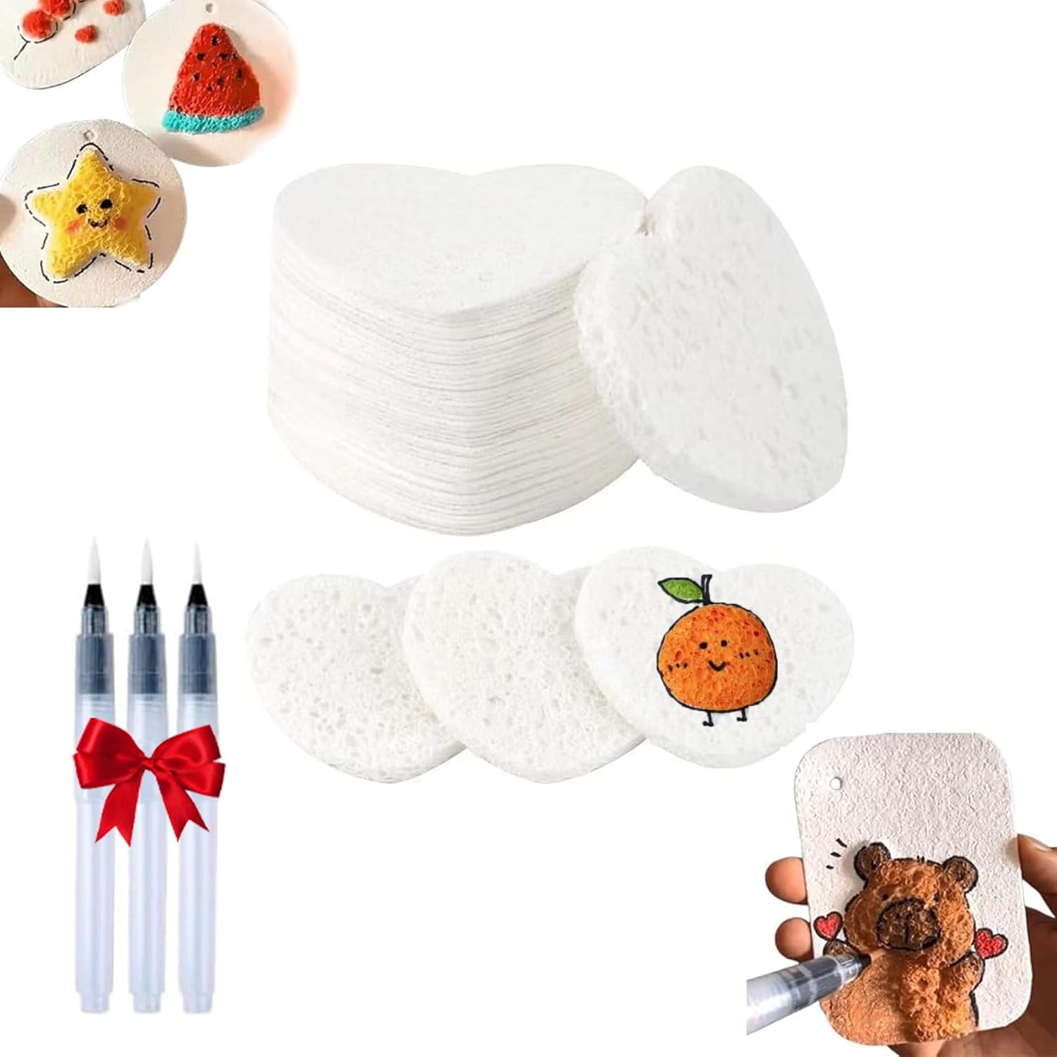 Magic Puffy Paint, Puffy Paint Paper, Foam Texture Blank Painting Paper ...