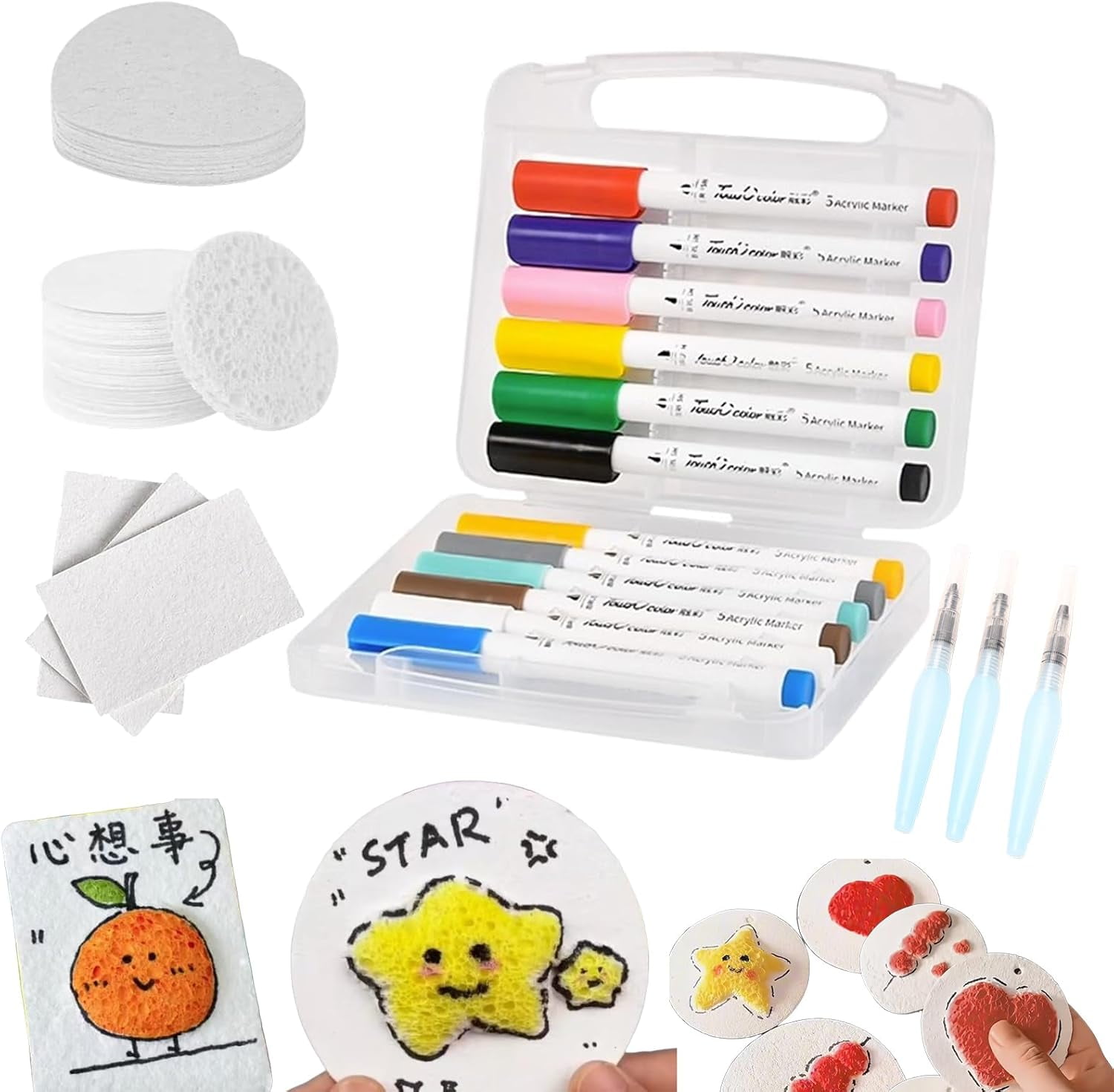 Magic Puffy Paint, Ultimate Magic Texture Painting Kit, Foam Texture ...