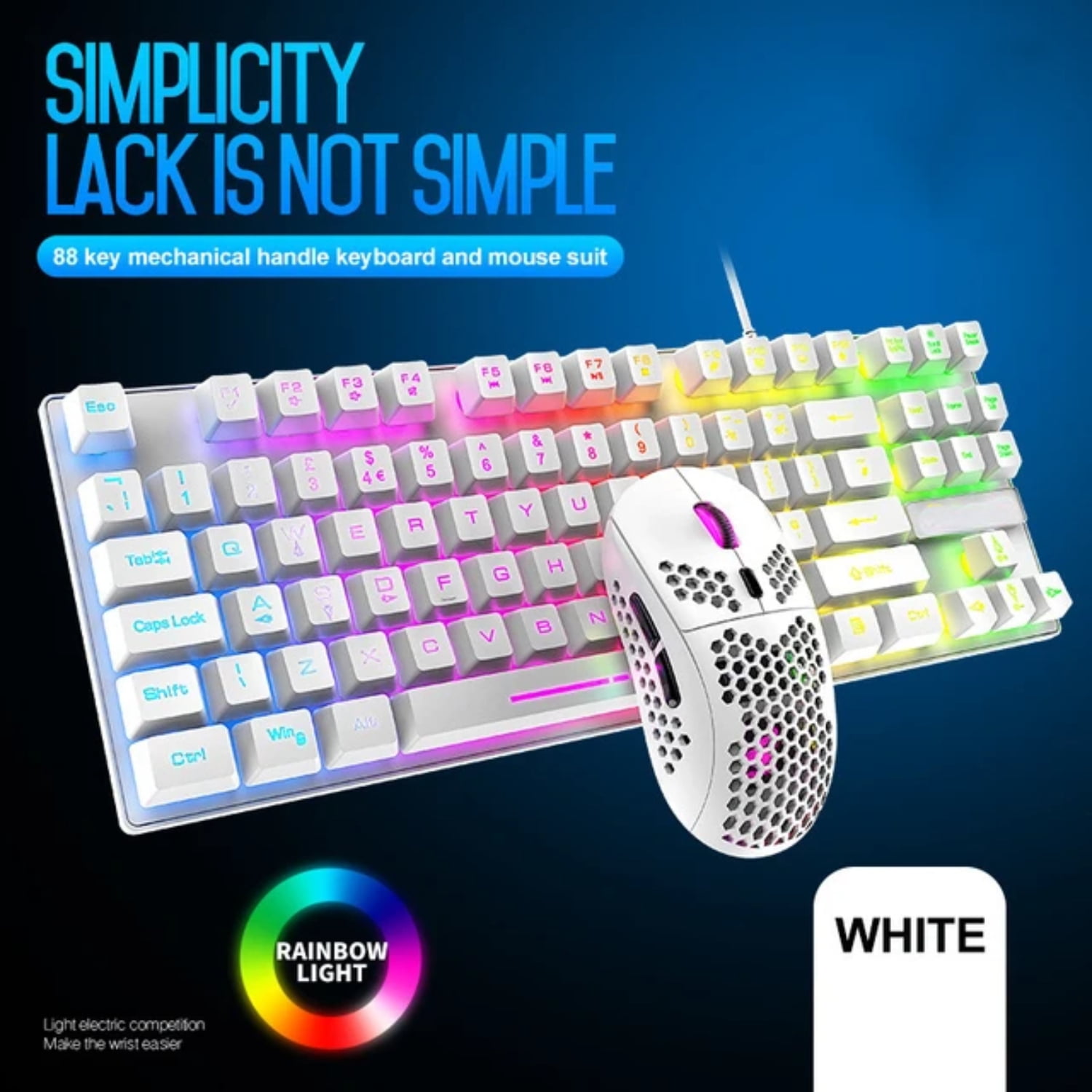 Magic RGB Backlight USB Wired Gaming Keyboard Mouse Combo with ...