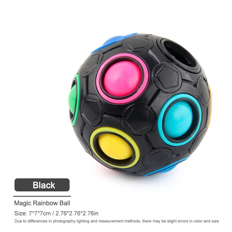 Magic Rainbow Puzzle Ball Fidget Anti Stress Toys for Children Adult ...