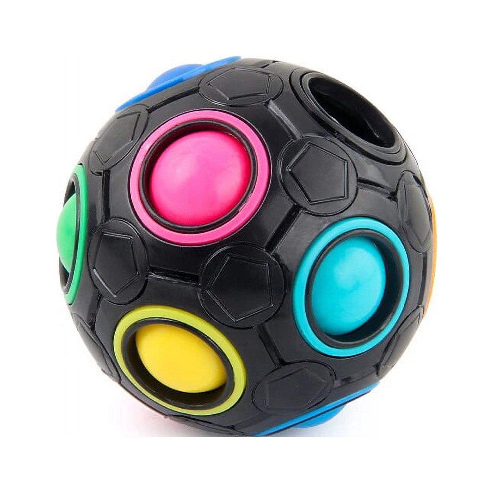 Magic Rainbow Puzzle Ball Speed Cube Ball Fun Stress Reliever Brain ...