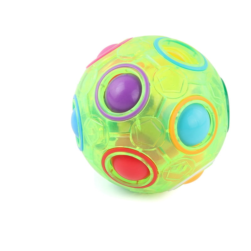 Magic Rainbow Puzzle Ball Speed Cube Ball Fun Stress Reliever Brain ...