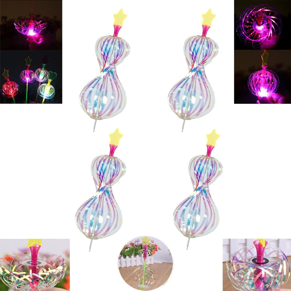 Magic Rainbow Spinner, Rainbow Spinner Toy, Rainbow Twirler Stick ...