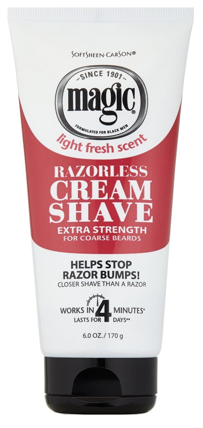 Magic Razorless Cream Shave Extra Strength 6oz (Pack of 3) - Walmart.com