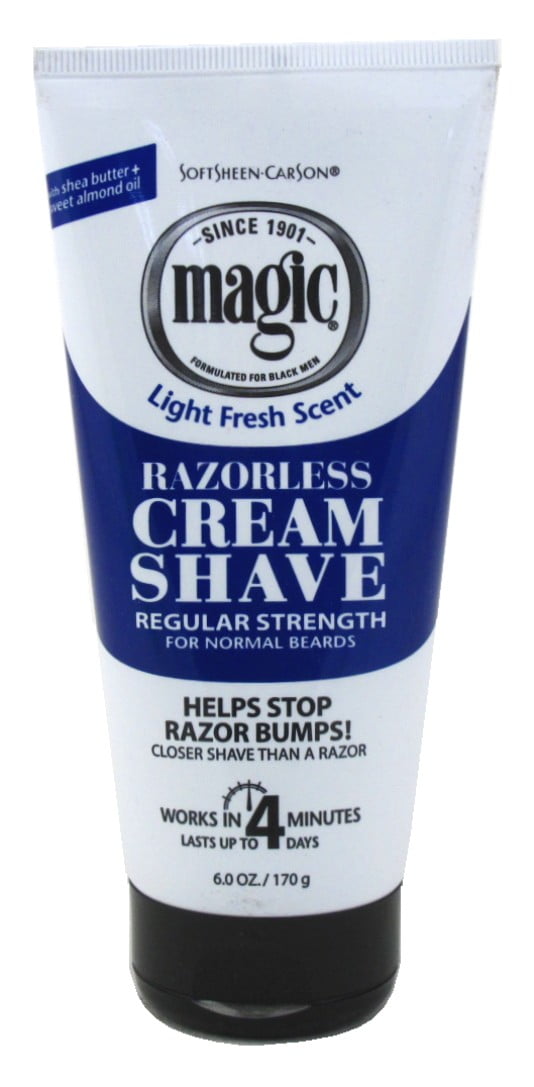 Magic Razorless Cream Shave Regular Strength 6oz (Pack of 3) - Walmart.com