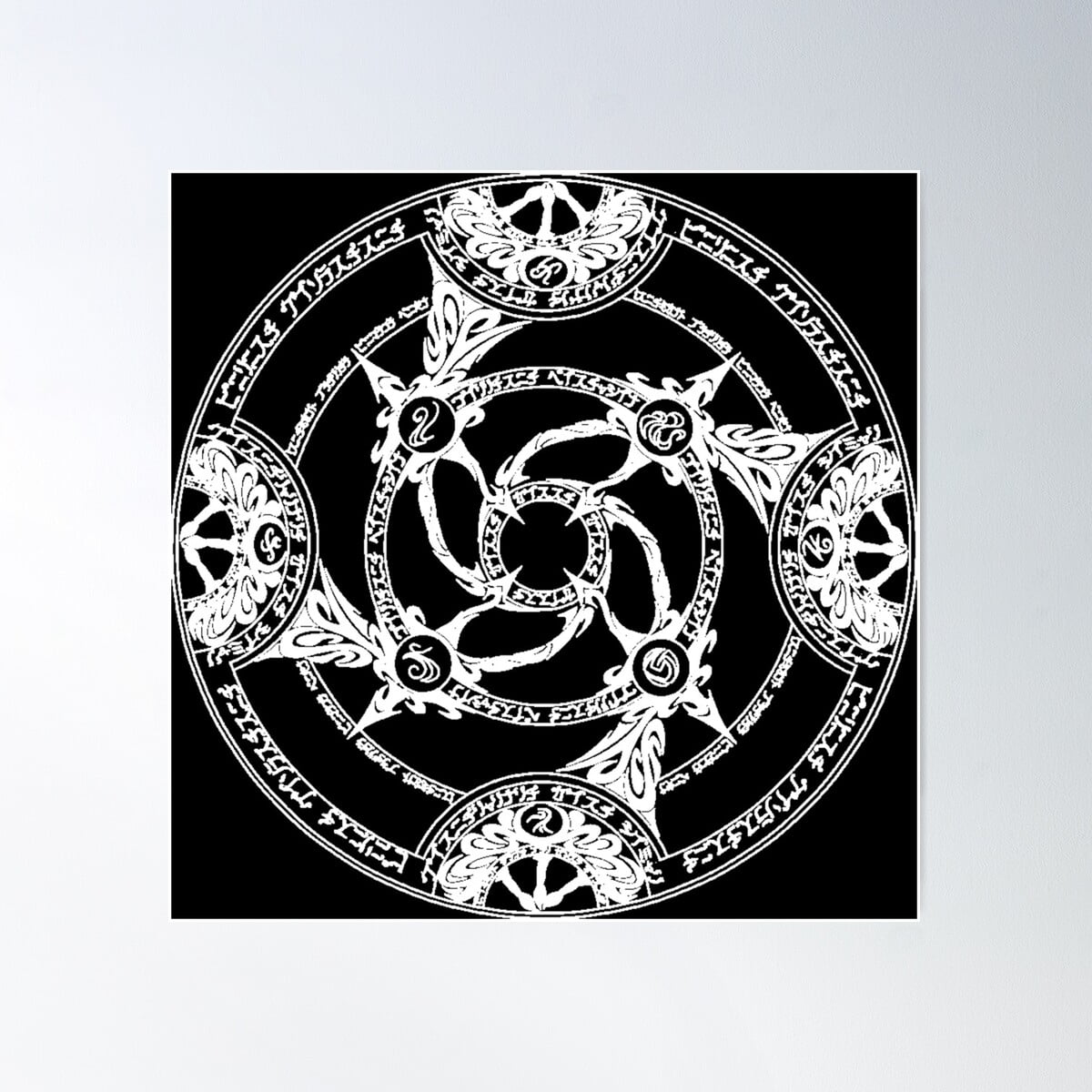 Magic Ritual Circle Poster Wall Art, Modern Wall Decor For Living Room ...