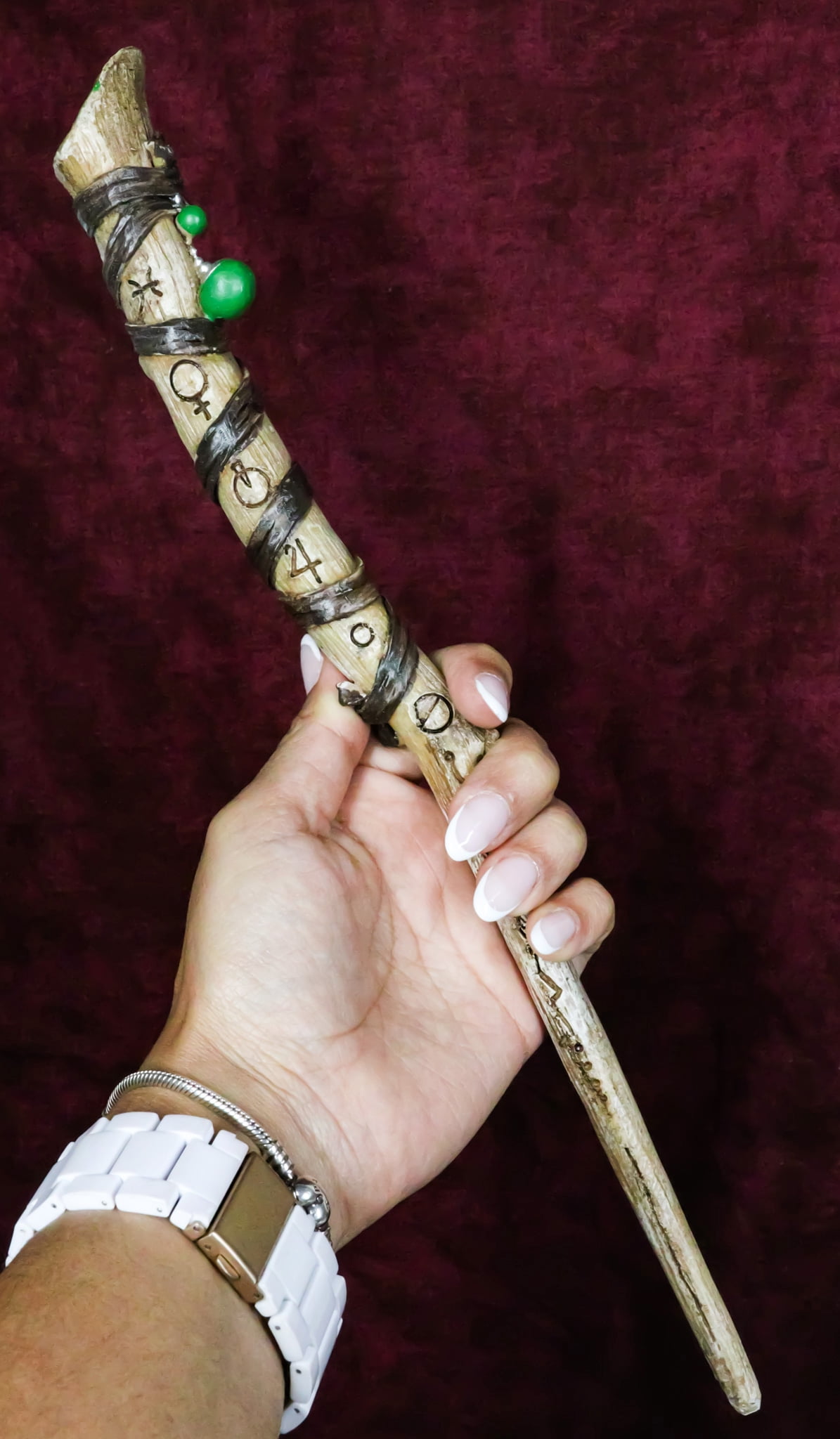 Magic Rune Sacred Symbols Talisman Cosplay Wand 13" Accessory Costume ...