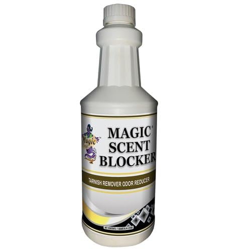 Magic Scent Blocker - 1 Quart Bottle - Tarnish Remover Odor Reducer ...