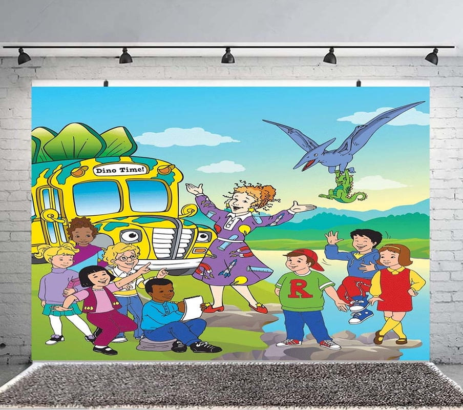 Magic School Bus Backdrop Banner Party Supplies Poster Movie Theme ...