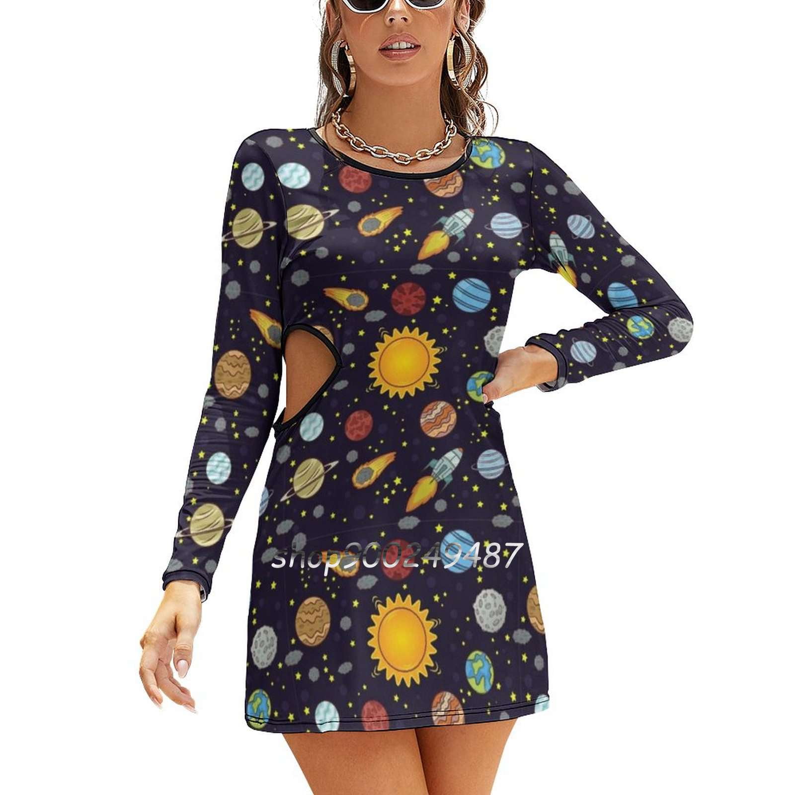 Magic School Bus Solar System-Miss Frizzle Costume Flare Dress Square ...