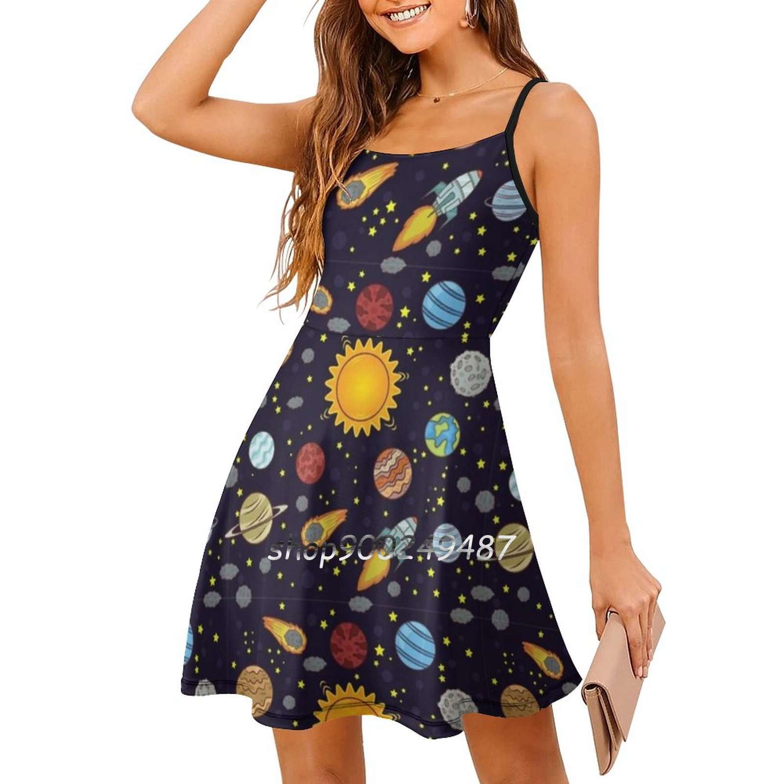 Magic School Bus Solar System-Miss Frizzle Costume Flare Dress Square ...