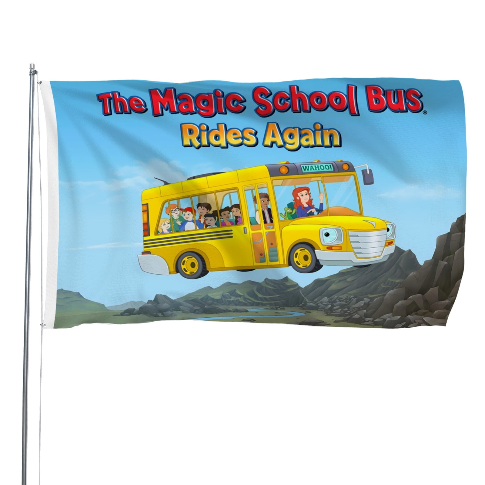 The Magic School Bus-themed Printed Flag Perfect gift for fans, friends ...