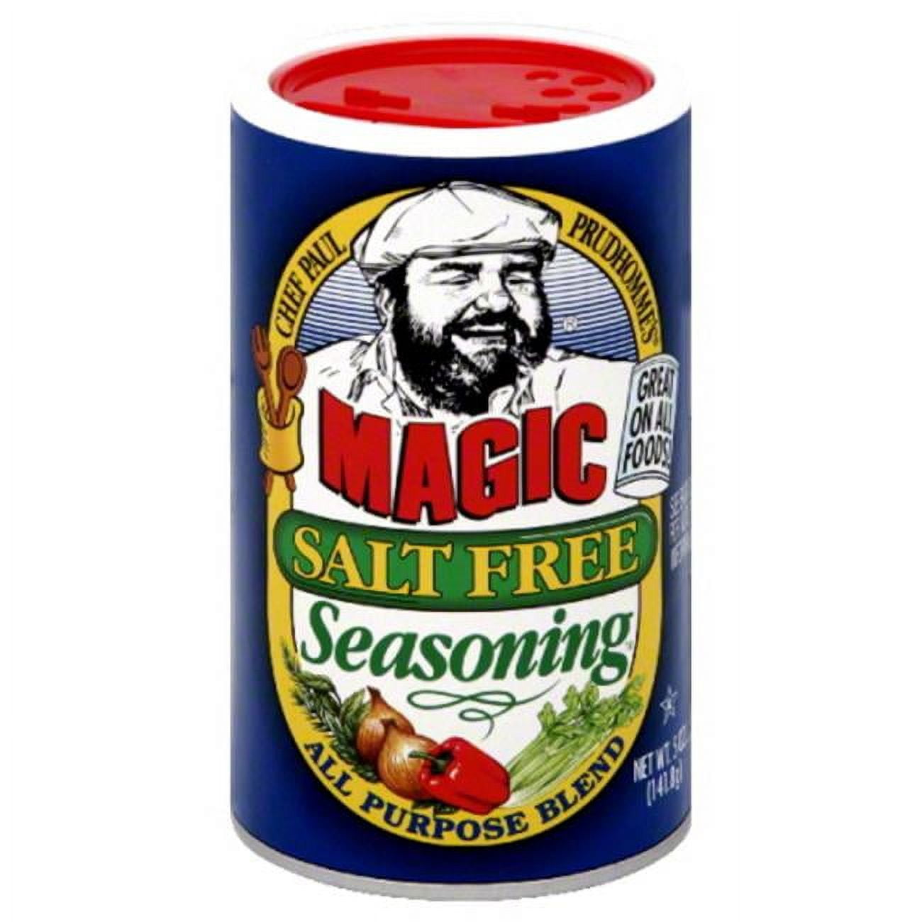Chef Paul Prudhomme's Magic Seasoning Blends Salt Free No MSG 5oz (6 ...