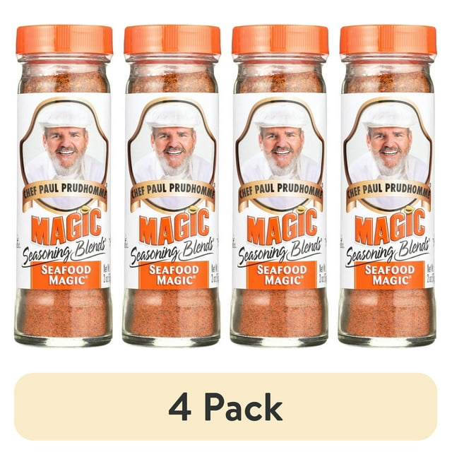 (4 pack) Chef Paul Prudhomme Magic Seafood Magic Seasoning Blends, 2 oz ...