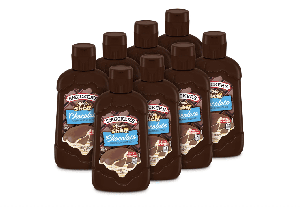 Magic Shell Chocolate Flavored Topping, Candy-Coated Shell, Pack of 8 ...