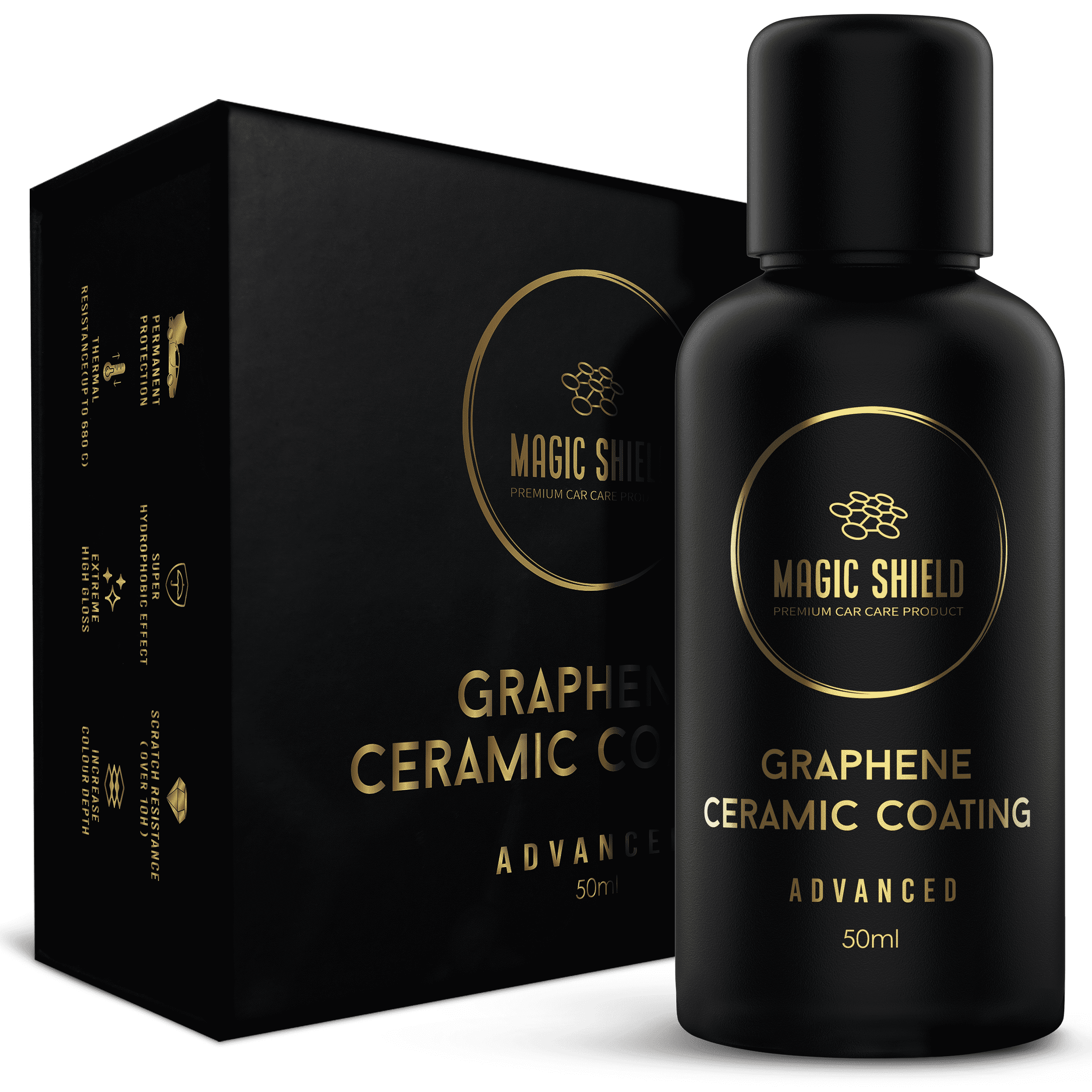 Magic Shield Graphene Coating for Cars │ Self-Healing, 5+ Years Durability │ Advanced SiO2 ...
