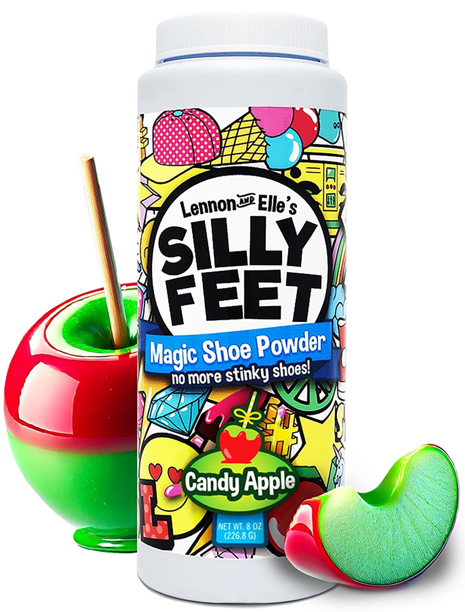 Silly Feet Magic Shoe Deodorizer and Foot Powder, Strong Smelly Feet ...
