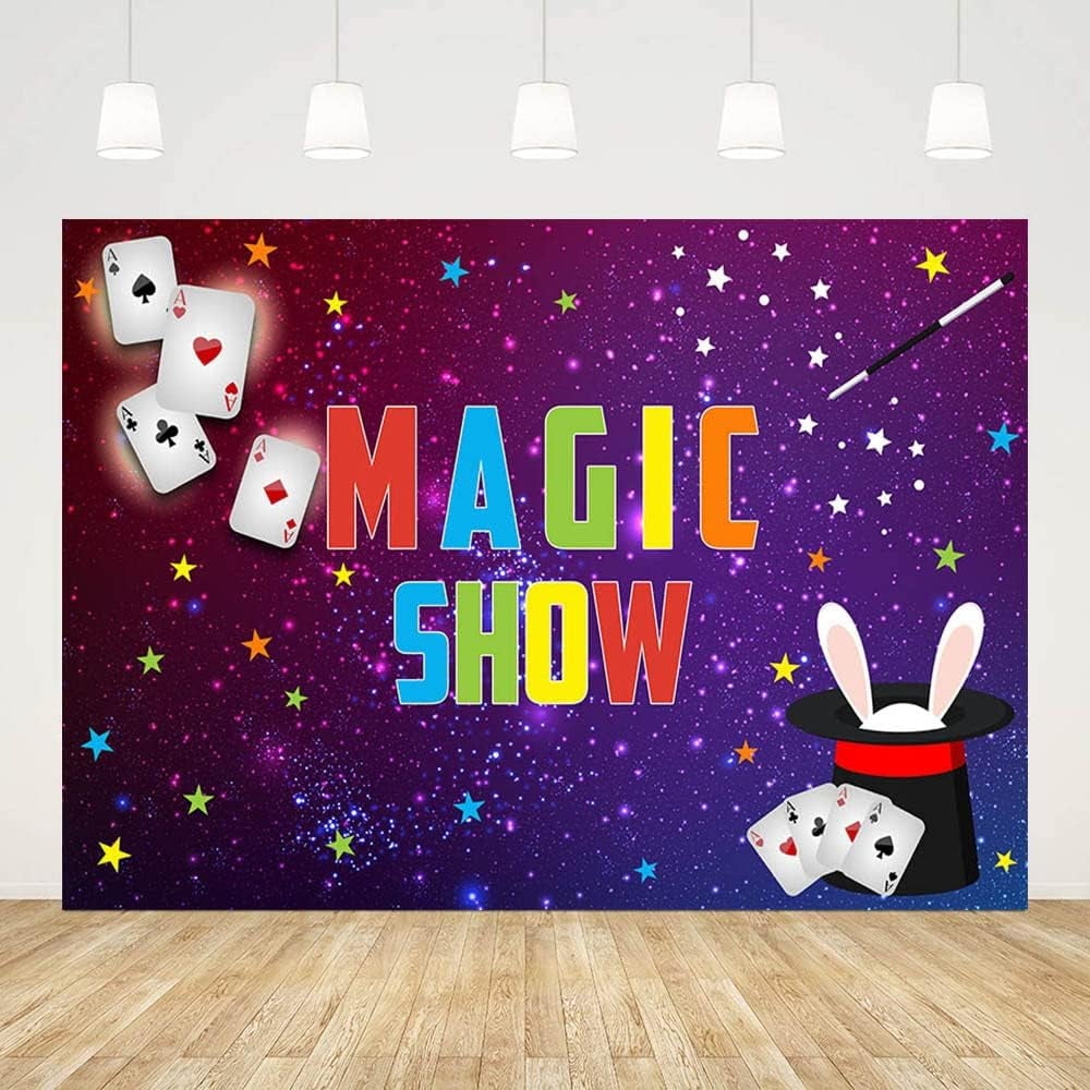 Magic Show Backdrop for Photography Magic Theme Birthday Baby Shower ...