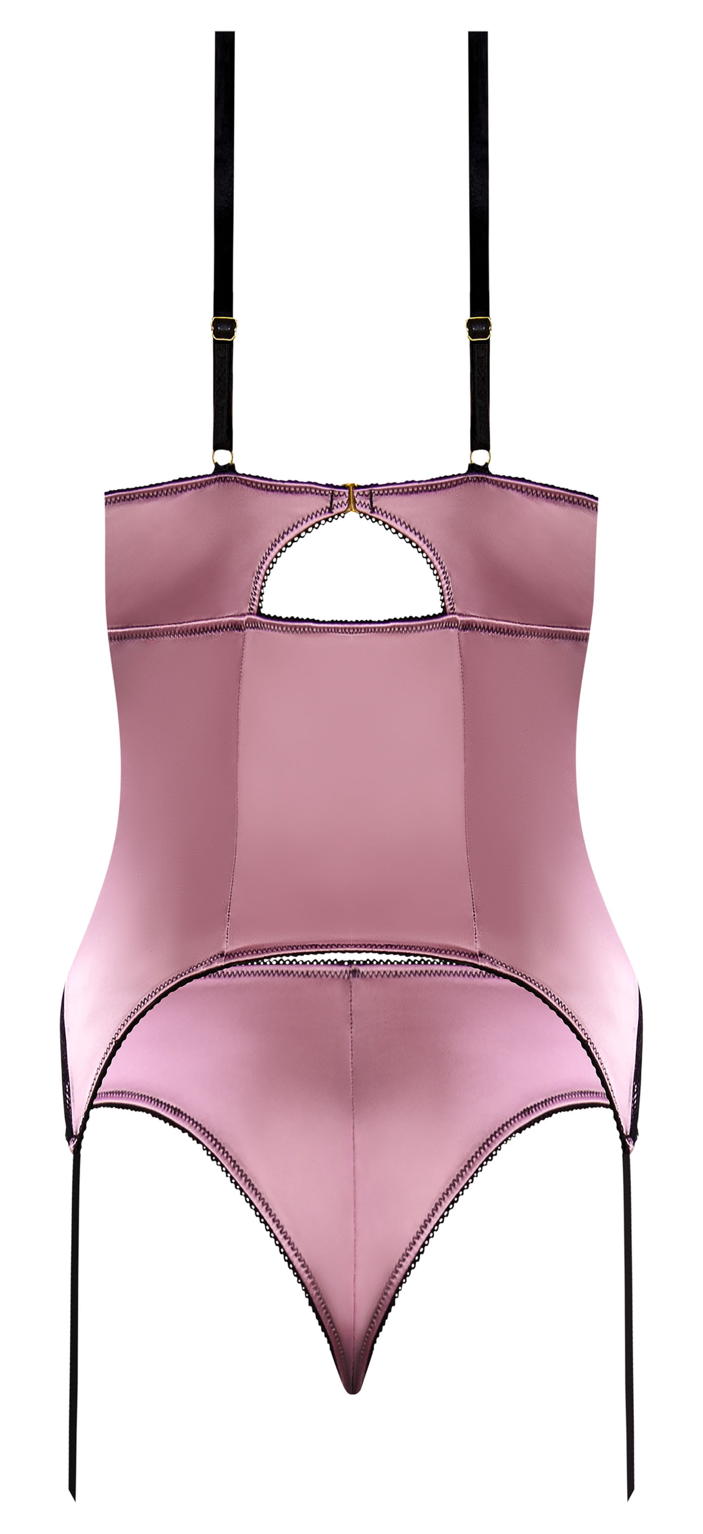 Magic Silk Sensual Desires Basque and Tanga Set Mauve S/M - Walmart.com