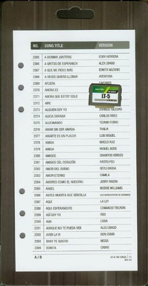 Magic Sing Spanish10 Karaoke Mic Song Chips 180 Songs - Add 180 More ...