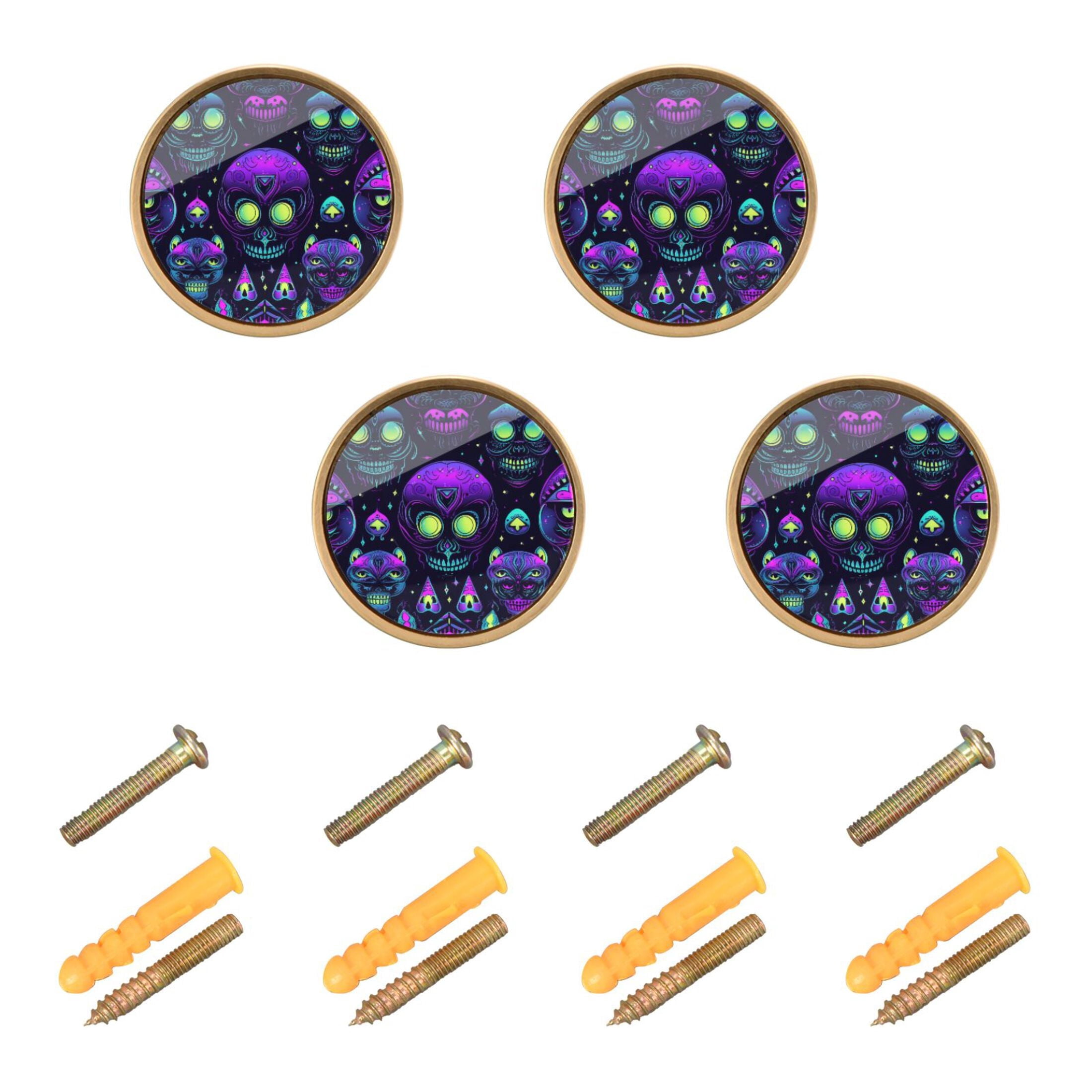 Magic Skeleton Devil Cabinet Knobs Kitchen Drawers Knobs Door Round ...