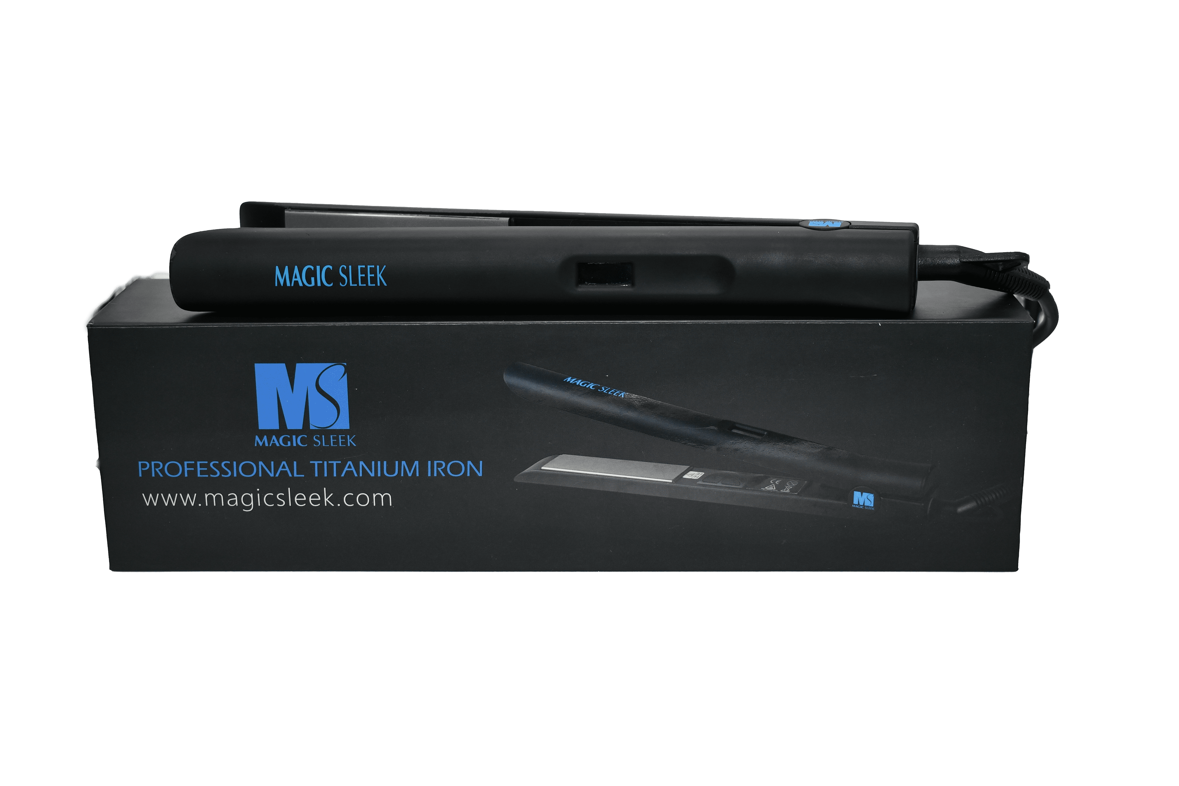 Magic Sleek Professional Titanium Flat Iron | Hair Straightener | 1 ...