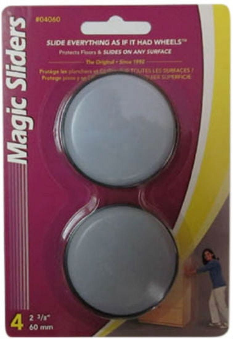 Magic Sliders 04060 Round Sliding Disc, 2-3/8", 4-Pack, Each - Walmart.com
