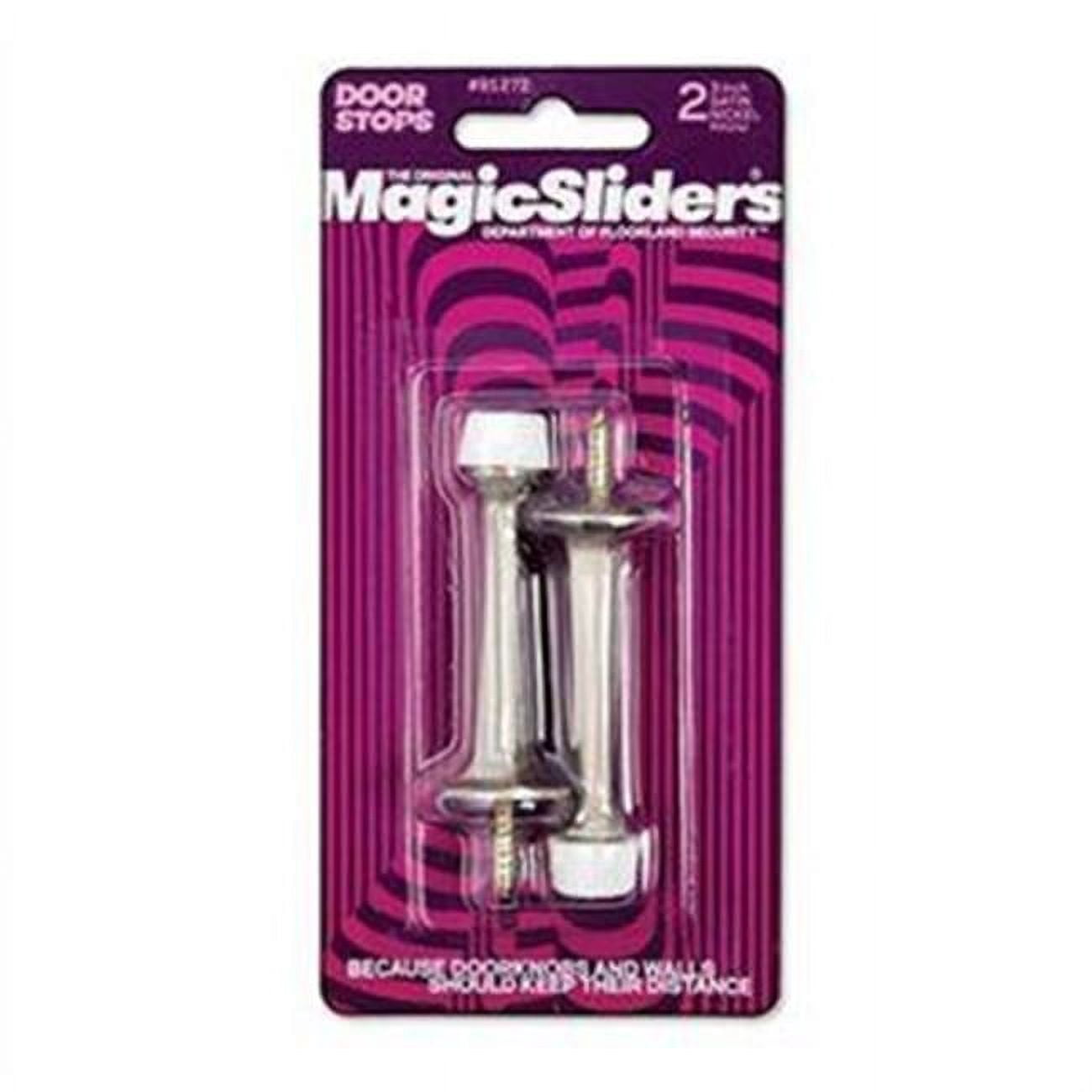 Magic Sliders 3 In. Satin Nickel Rigid Door Stop (2-Pack) 81272 ...
