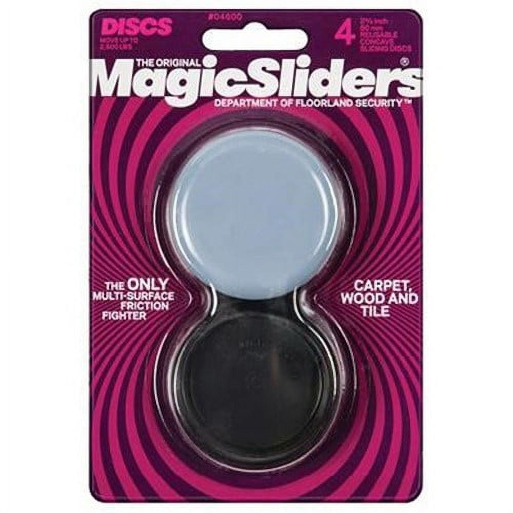 Magic Sliders Gray 2-3/8 in. Adhesive Polymer Sliding Discs 4 pk ...