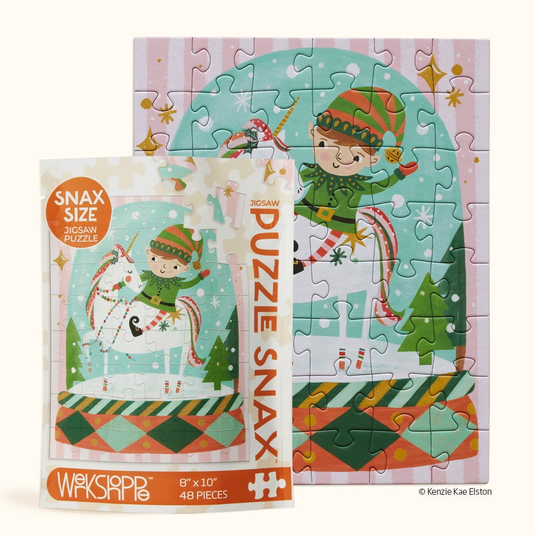Magic Snow Globe | 48 Piece Holiday Puzzle Snax - Walmart.com