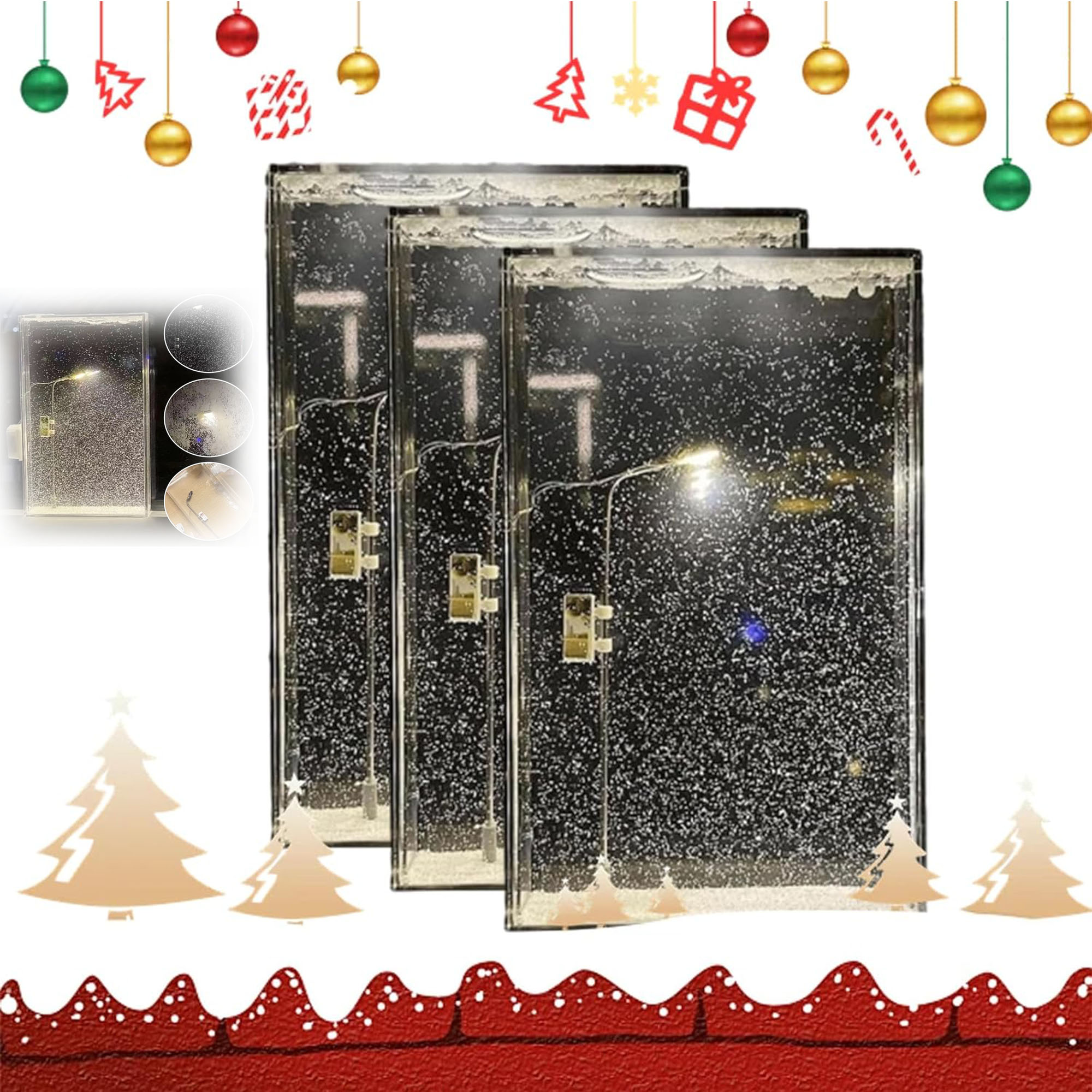 The Magic Snow Lamp,Snow Tales Lamp,Street Light Snow Globe,Night ...