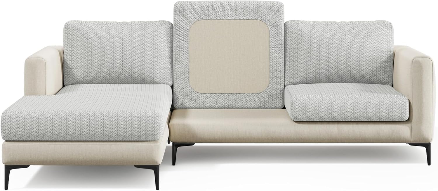 Magic Sofa Cover - Wheat Pet-Proof Sofa Seat Cover - Large, Chrome Grey - Easy Installation ...