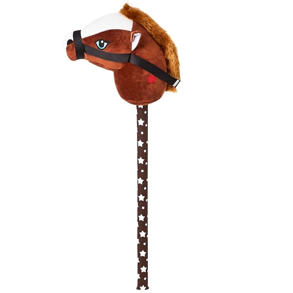 Magic Sounds Plush Animal Head Riding Stick - Interactive Pretend Play ...