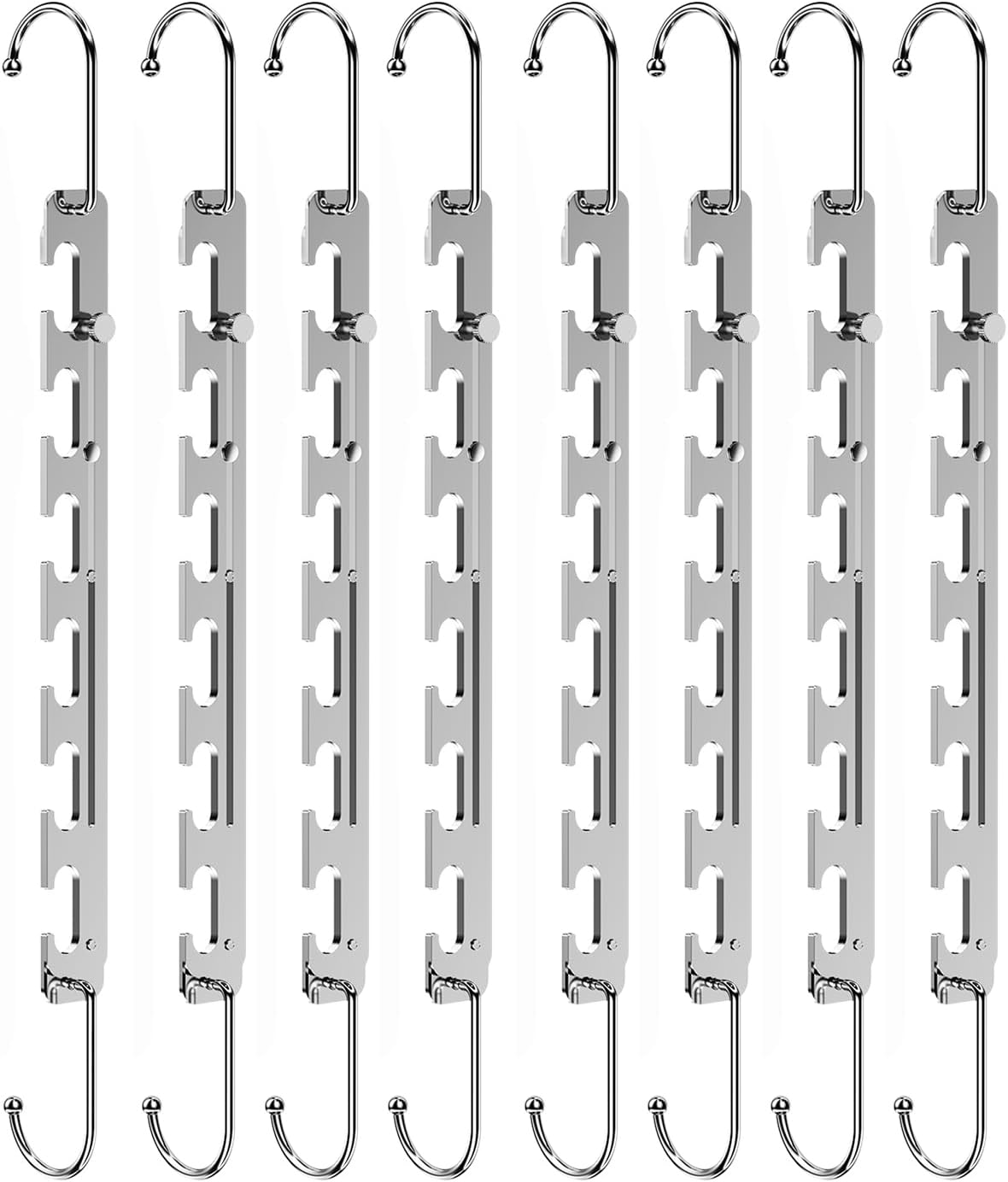 Magic Space Saving Hangers, Retractable Closet Hangers with 9 Holes ...