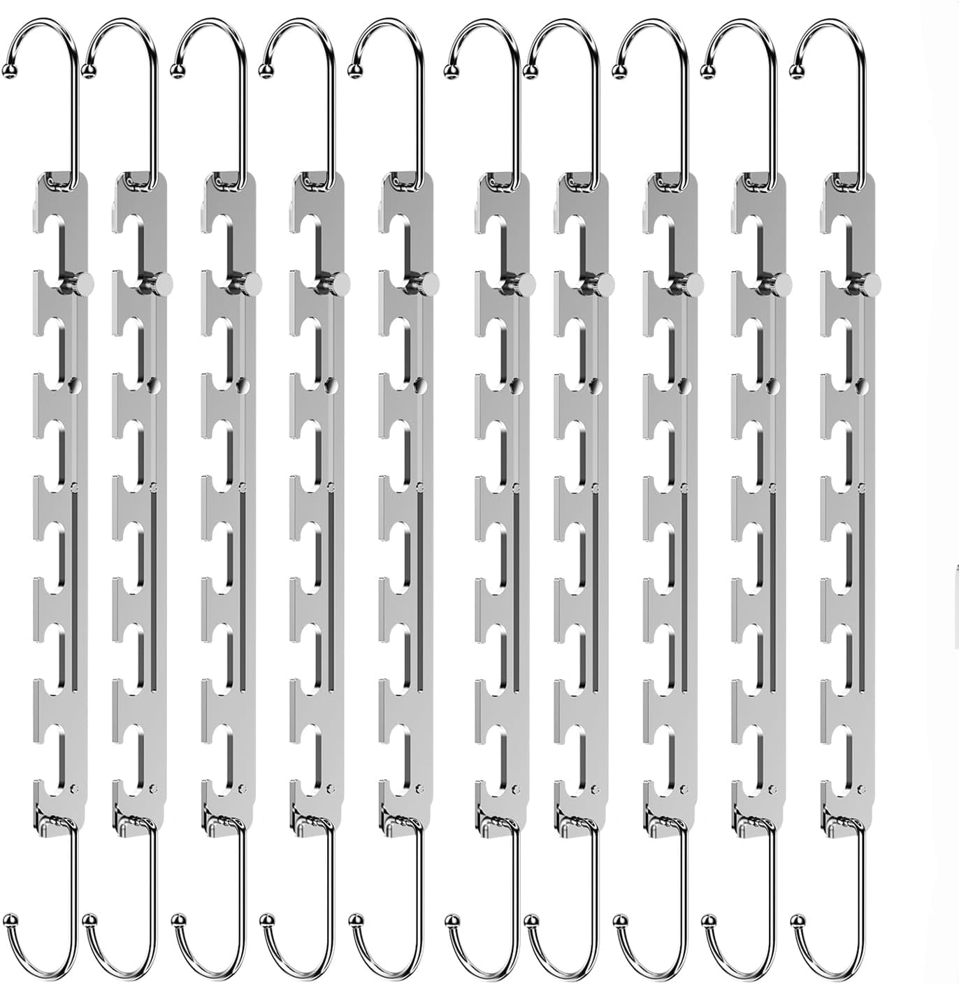 Magic Space Saving Hangers, Retractable Closet Hangers with 9 Holes ...