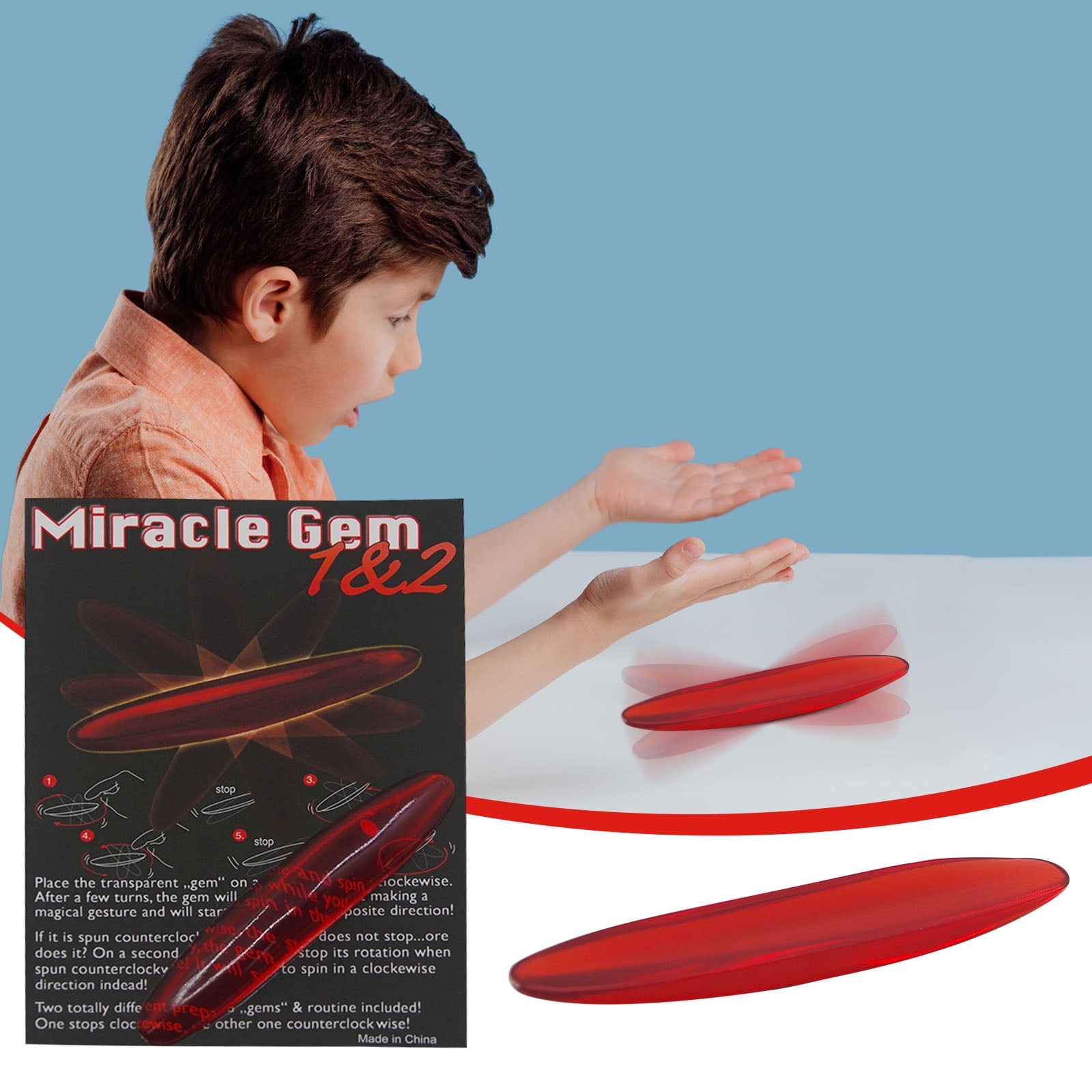 Magic Spinning Rattleback Physics Toy Science Trick Gadget for Kids and ...