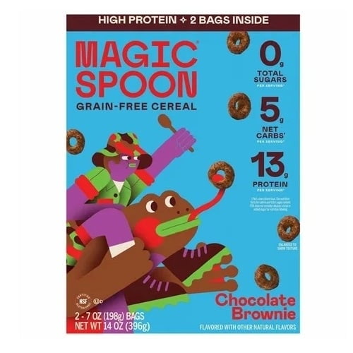 Magic Spoon Cereal Chocolate Brownie Grain-Free Cereal, 14 Ounce ...