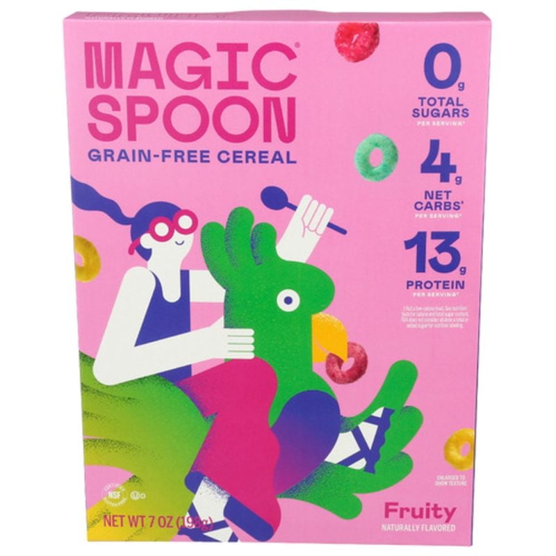 Magic Spoon Cereal Fruity Grain-Free Cereal 7 oz - Walmart.com